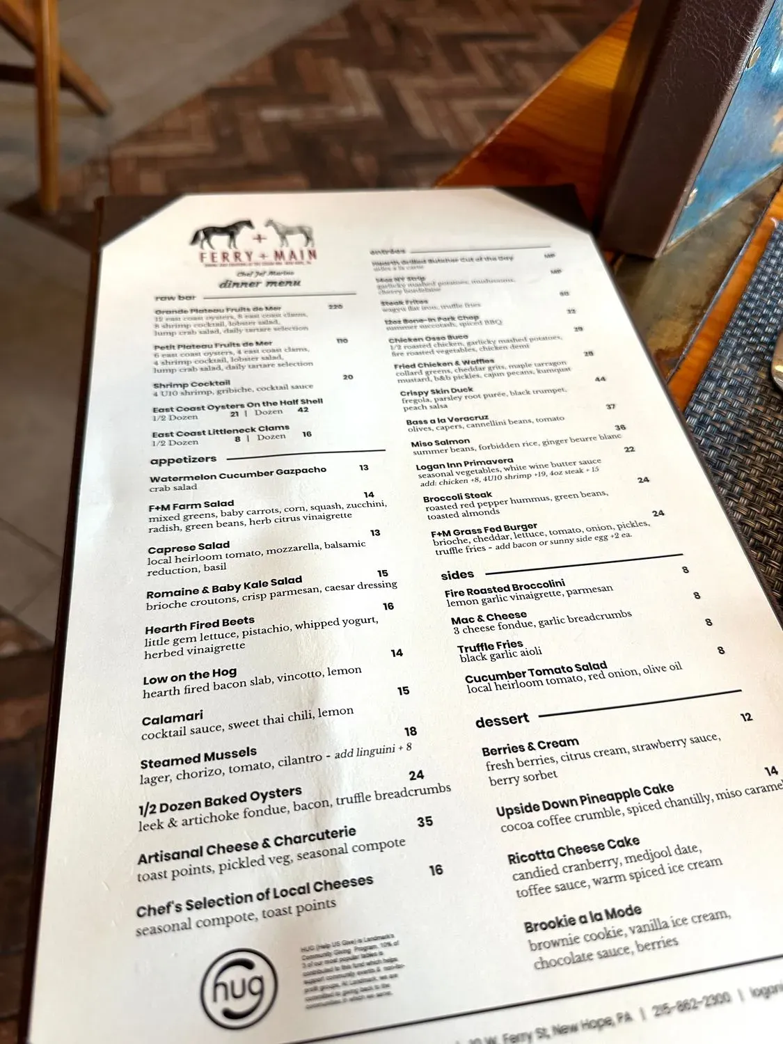Logan Inn - Landmark Tavern Menu - Updated October 2025