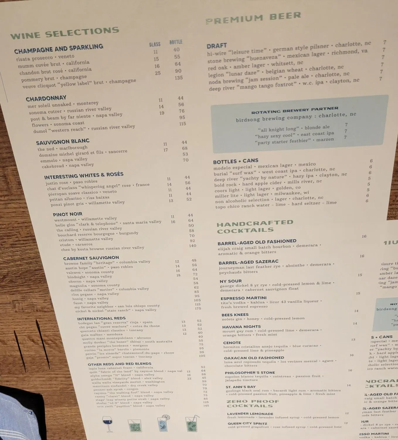 Catalina Kitchen and Bar Menu - Updated October 2025