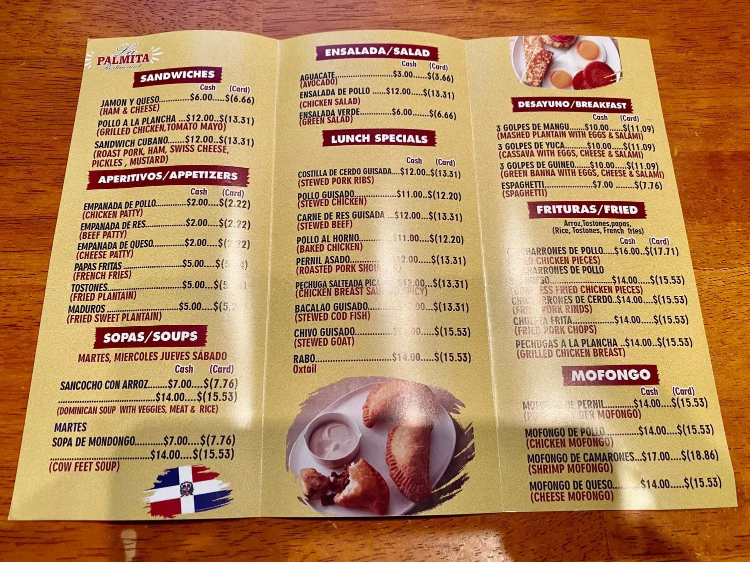 La Palmita Restaurant 2 Menu - Updated October 2025