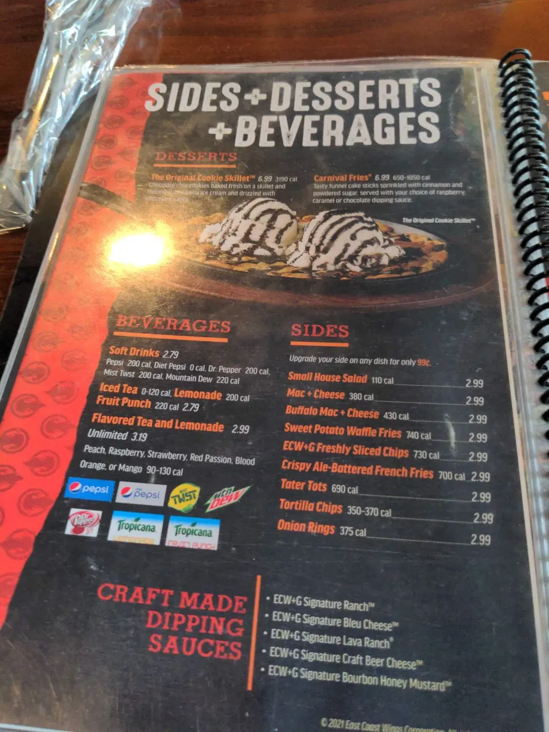 East Coast Wings + Grill Menu - Updated October 2025