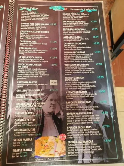Frida’s House Menu | Gaffney, SC | Checkle