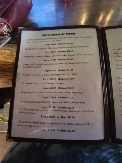 Gold Diggers Saloon and Grub House Menu | Lovelock, NV | Checkle