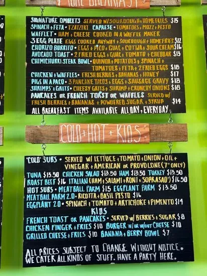 Chat & Griddle Menu | Kenilworth, NJ | Checkle