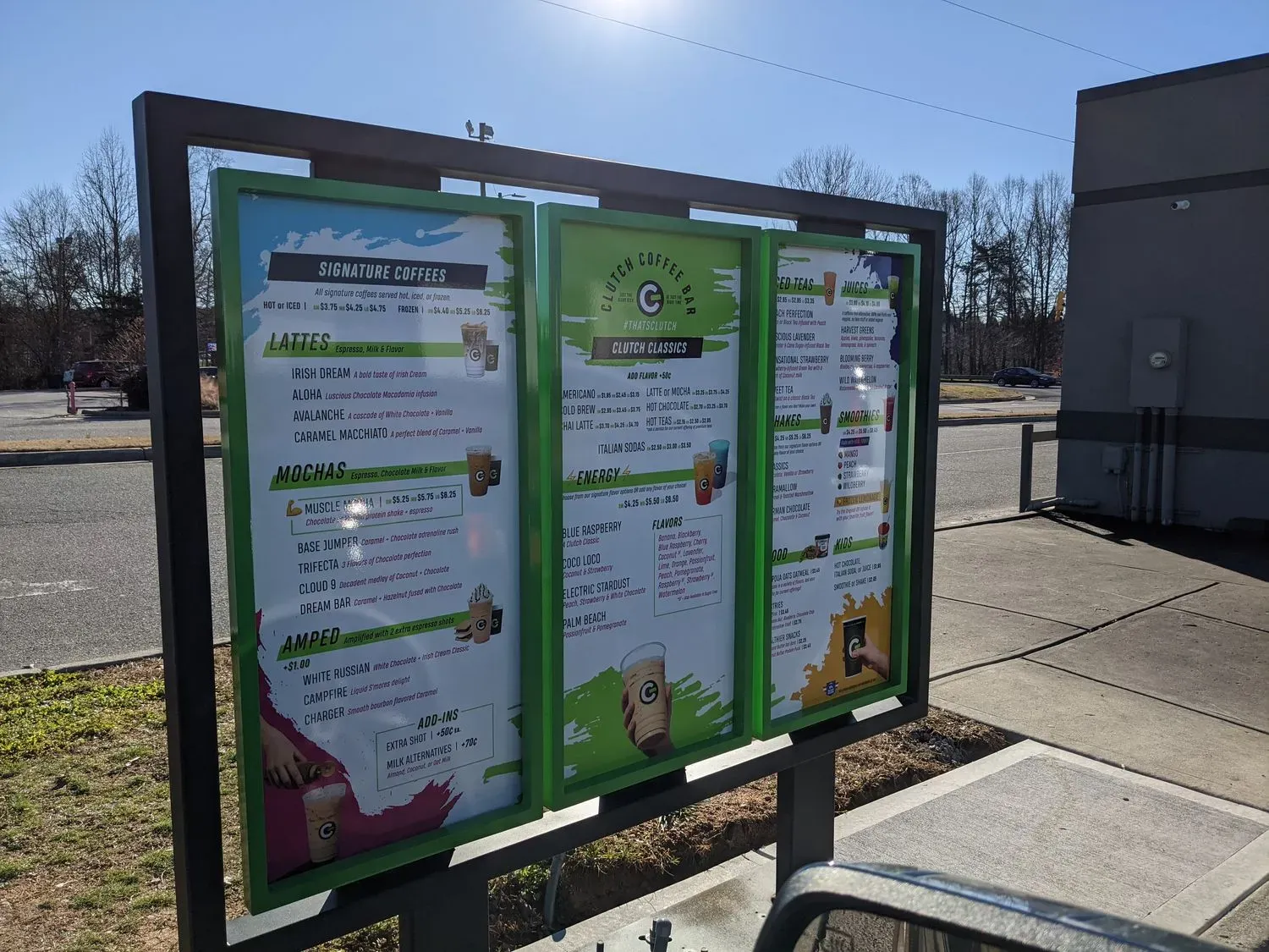 CLUTCH Coffee Bar Menu - Updated October 2025