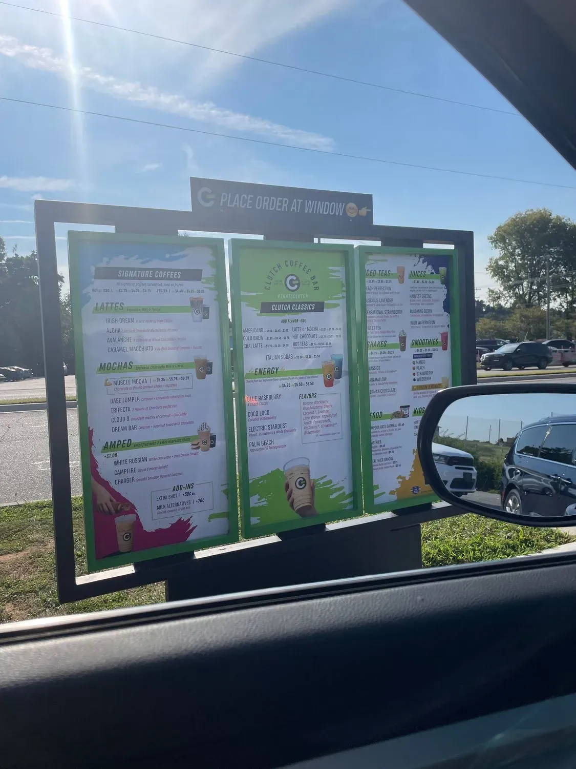 CLUTCH Coffee Bar Menu - Updated October 2025