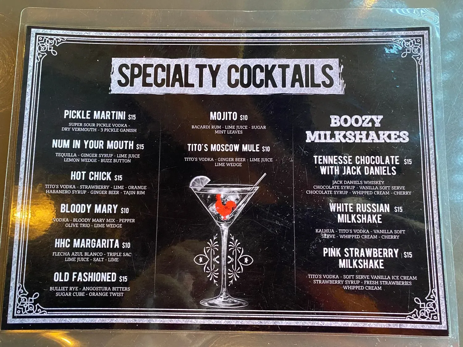 Houston TX Hot Chicken Menu - Updated October 2025