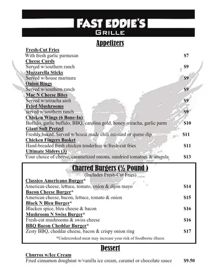 Black Swan Bar & Grill Menu | Hilliard, OH | Checkle