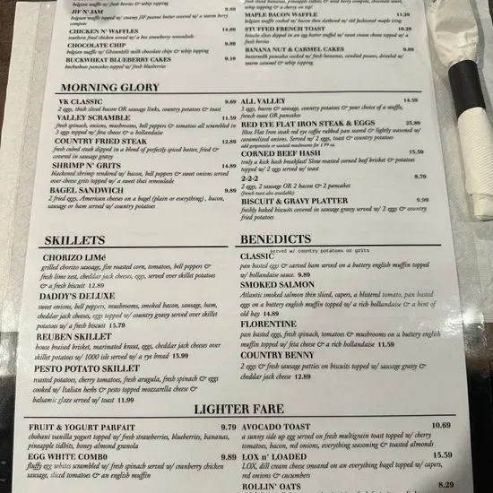 Valley Kitchen Menu | Hermitage, PA | Checkle