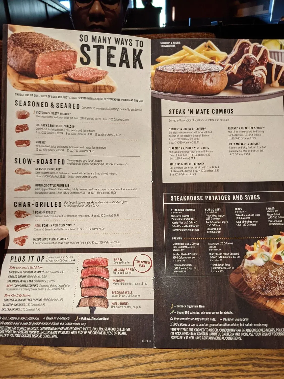 Outback Steakhouse Menu - Updated October 2025