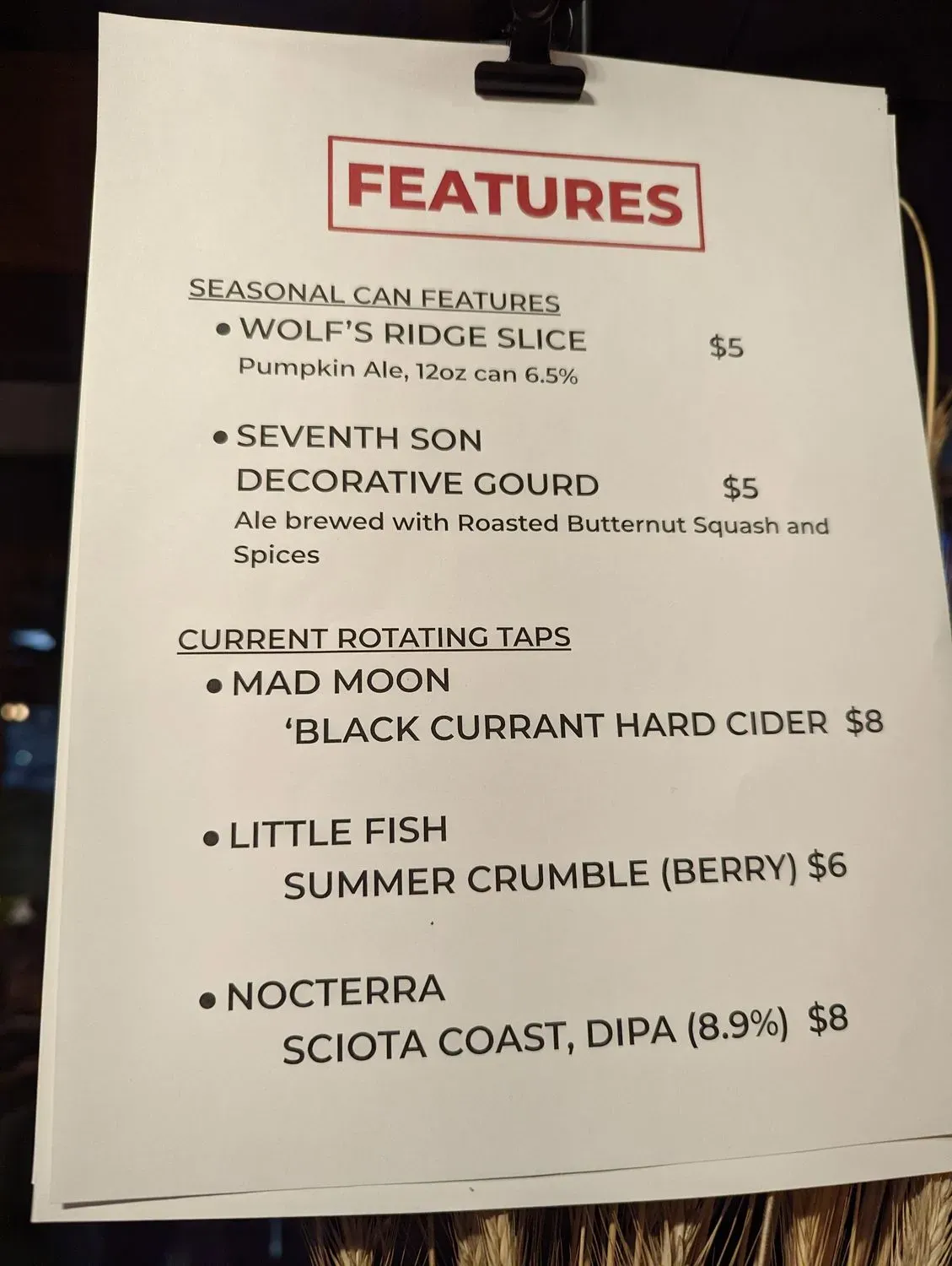 Kitchen Social Menu - Updated October 2025