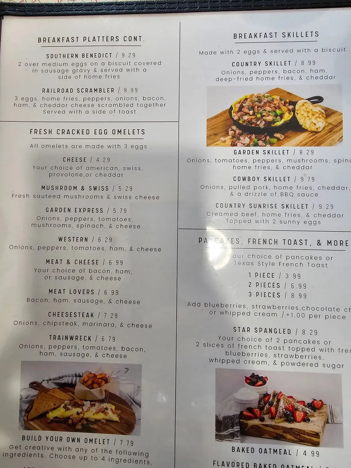 Richland Railroad Diner Menu - Updated October 2025