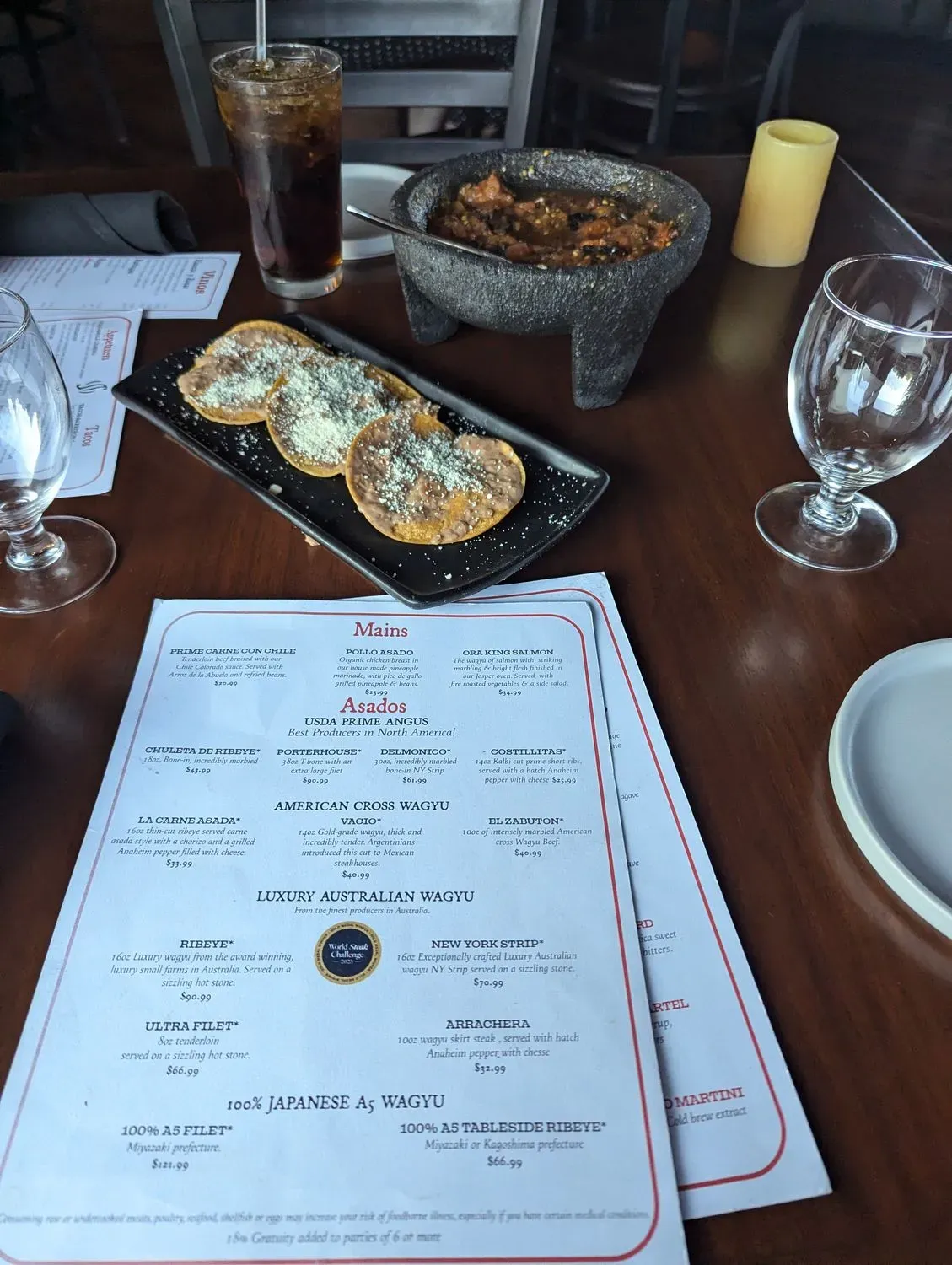 Sonora Steak Menu | Maple Valley, WA | Checkle