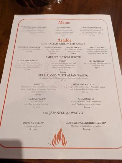 Sonora Steak Menu | Maple Valley, WA | Checkle