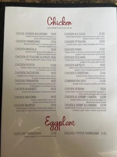 Napoli's Menu | Richland, WA | Checkle