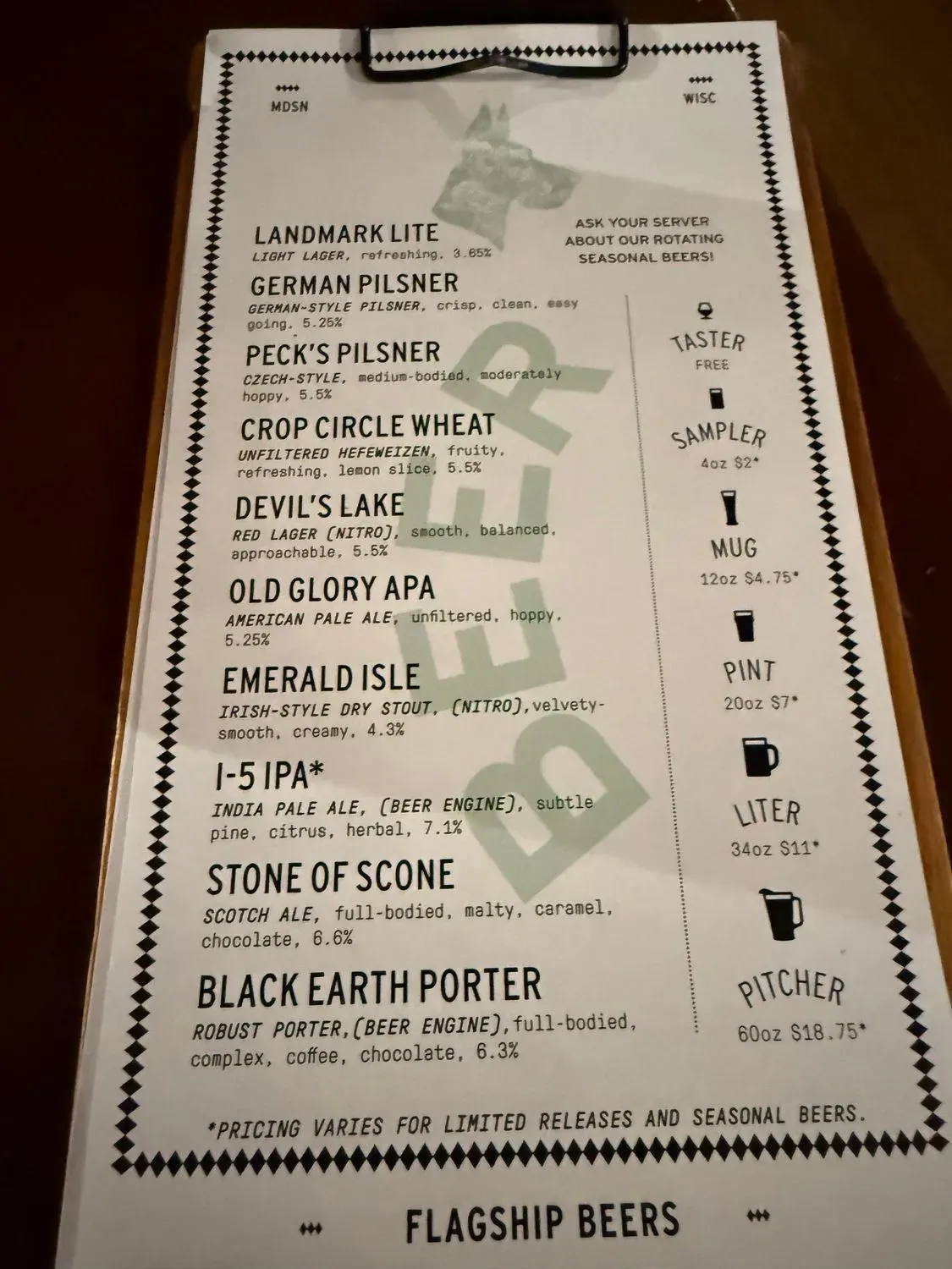 The Great Dane Pub & Brewing Company Menu - Updated October 2025