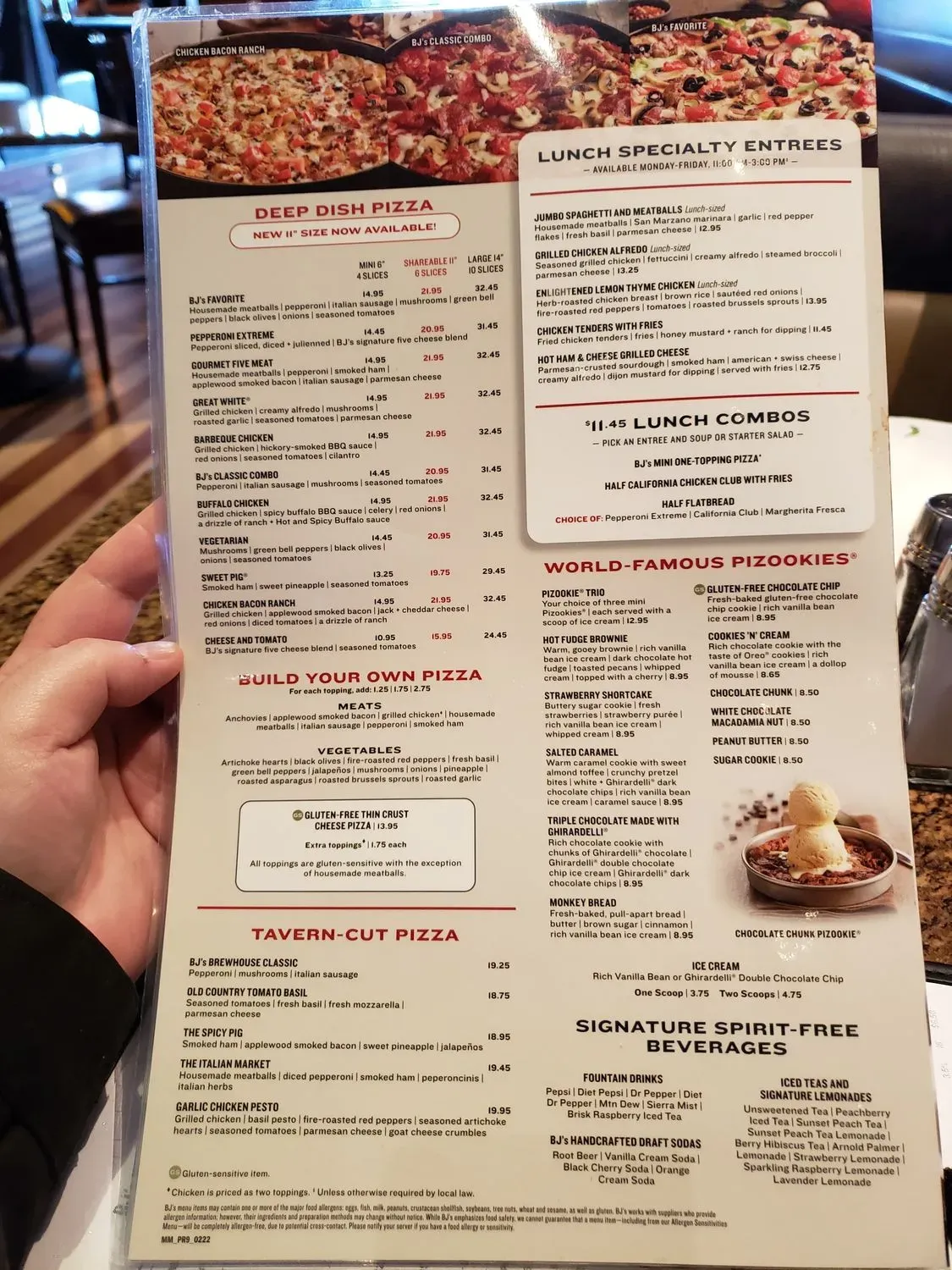 BJ's Restaurant & Brewhouse Menu - Updated October 2025