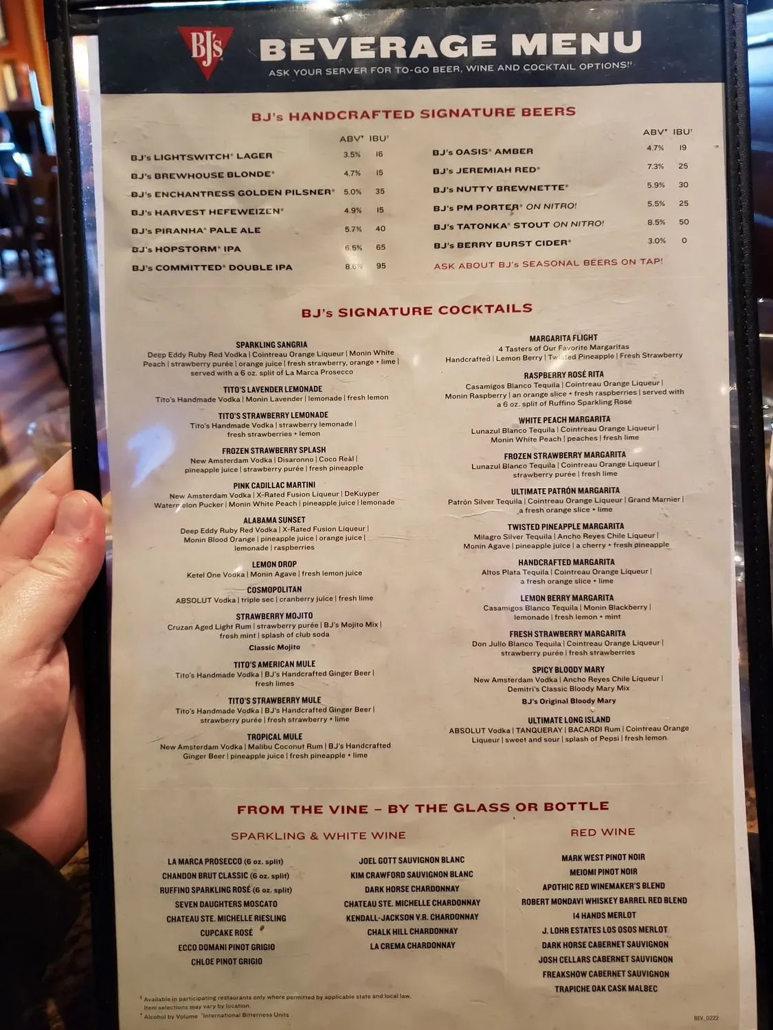 BJ's Restaurant & Brewhouse Menu - Updated October 2025