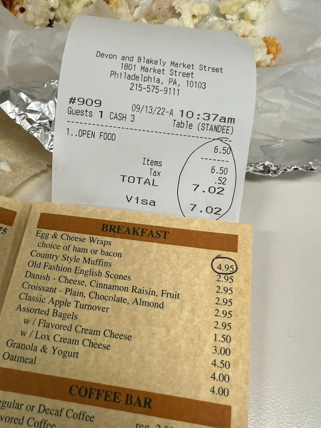 Devon & Blakely Menu - Updated October 2025