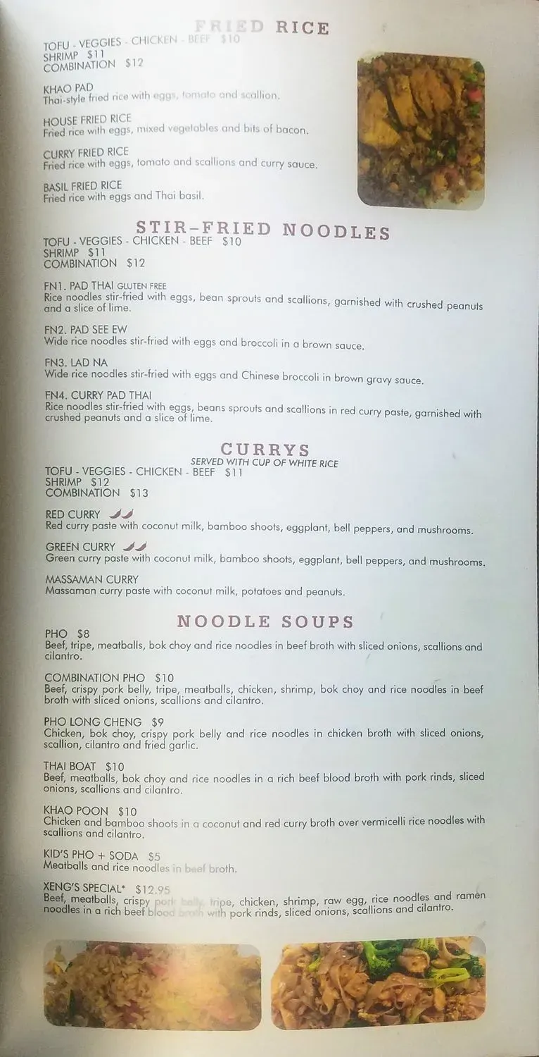 Muang Thai Restaurant & Sushi Menu | Eau Claire, WI | Checkle