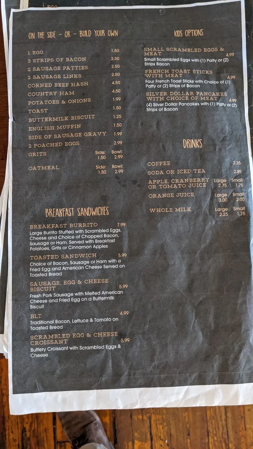 Olivia's In the Village Menu - Updated October 2025