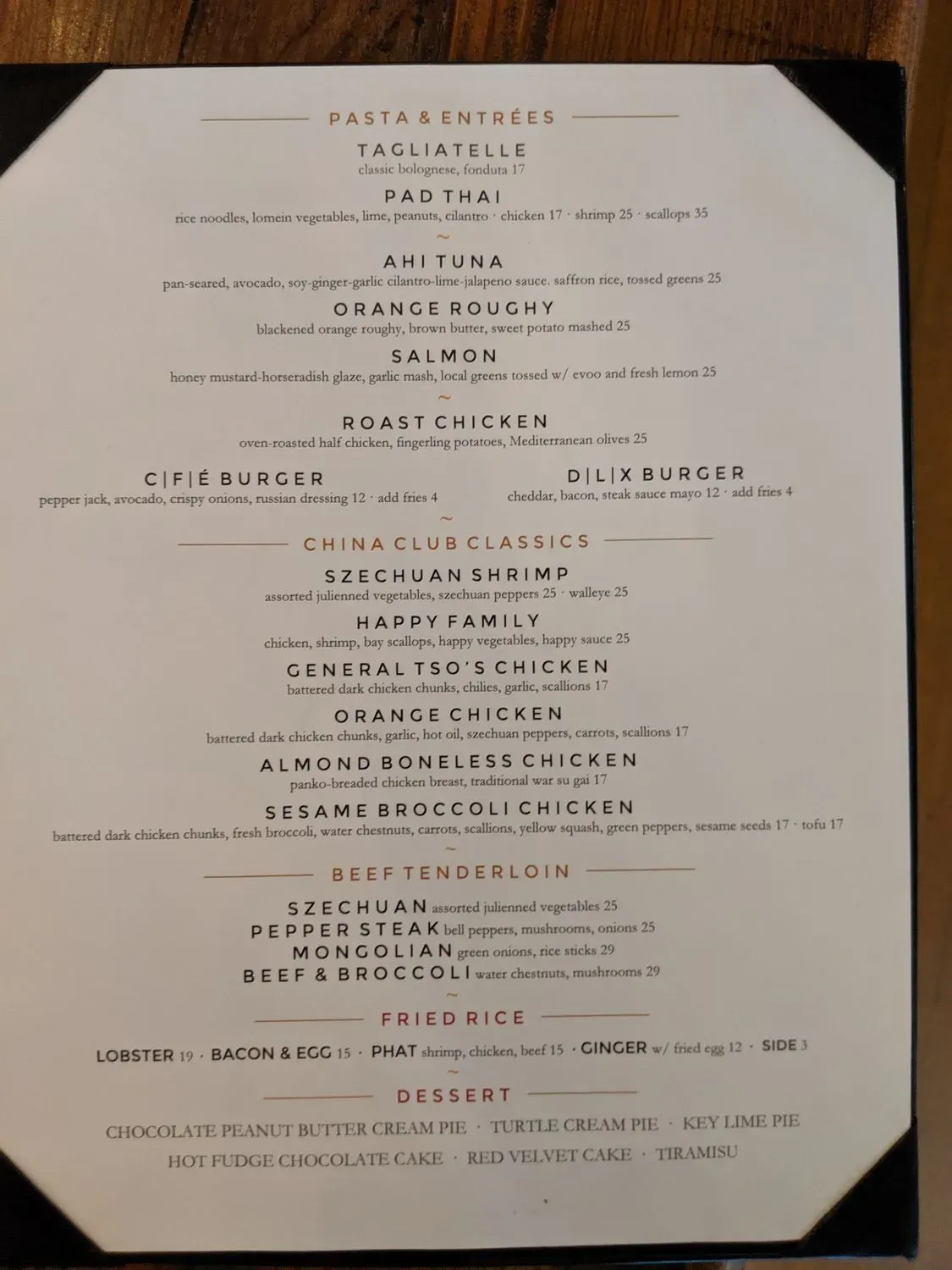 Dan Lew Exchange / DLX Menu - Updated October 2025