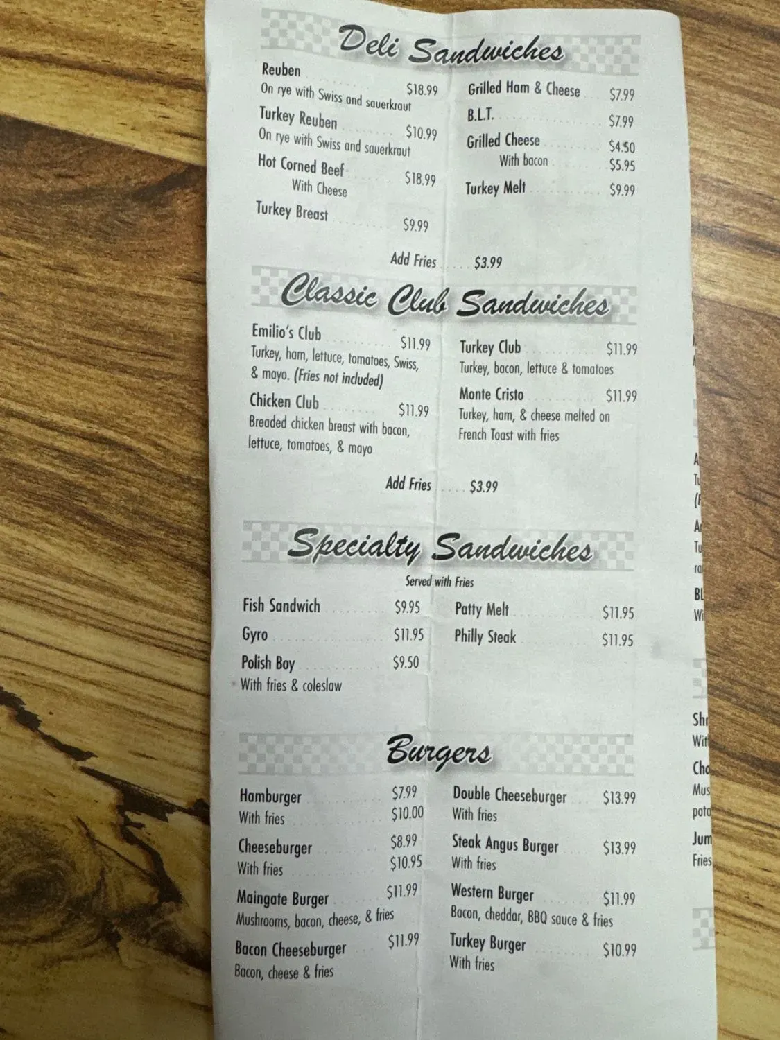 Main Gate Restaurant Menu - Updated October 2025