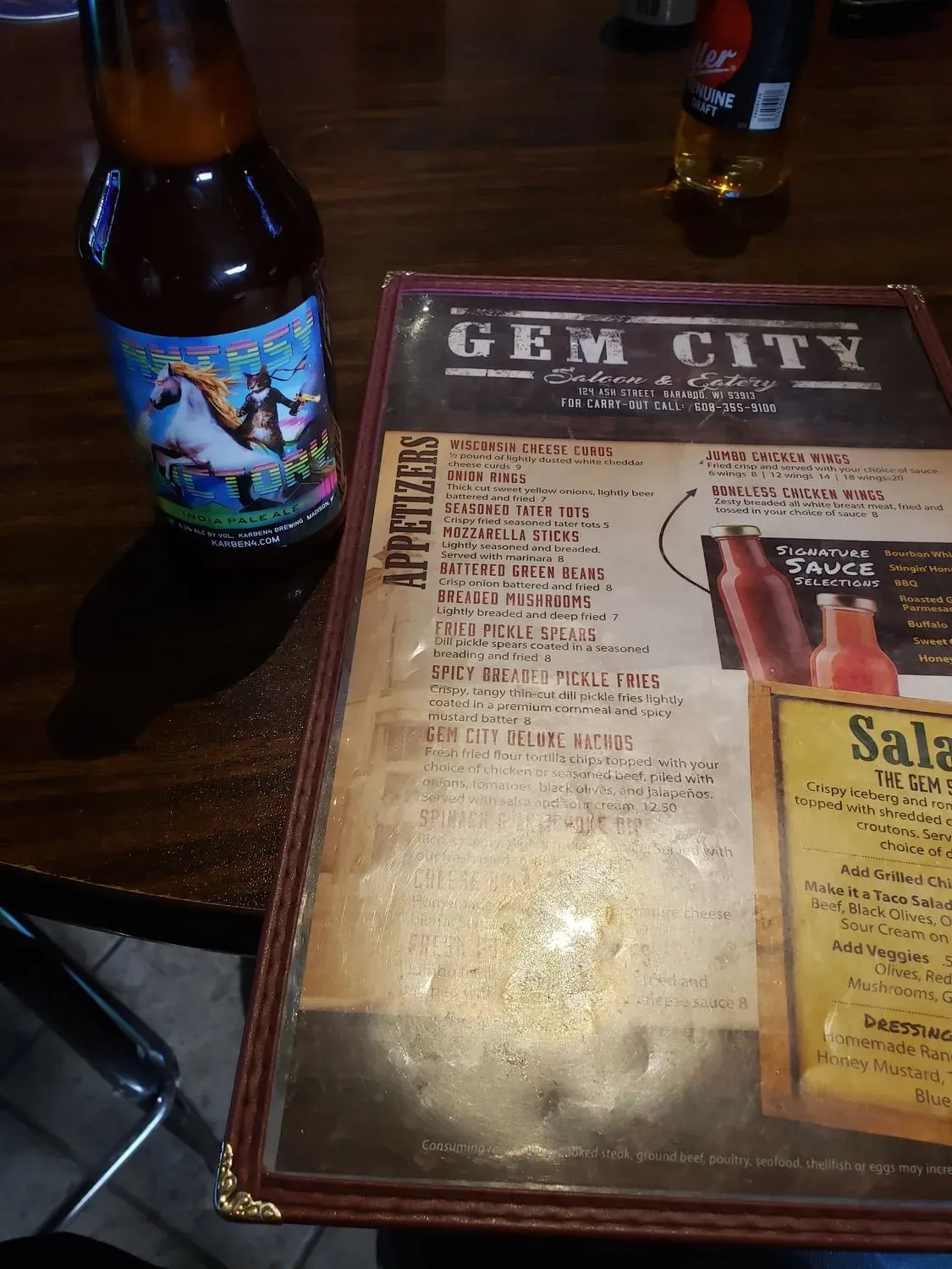 Gem City Saloon & Eatery Menu - Updated October 2025