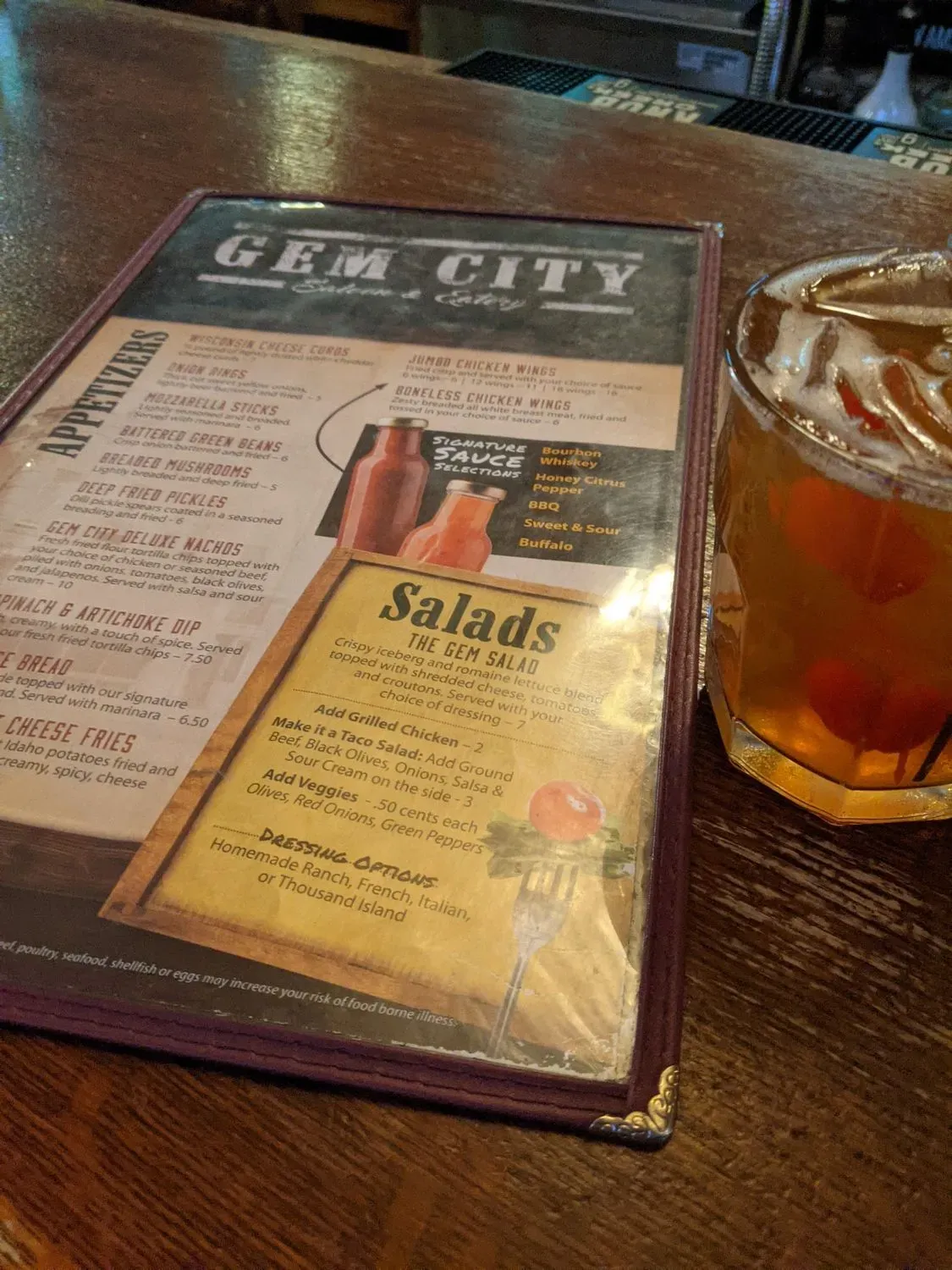 Gem City Saloon & Eatery Menu - Updated October 2025