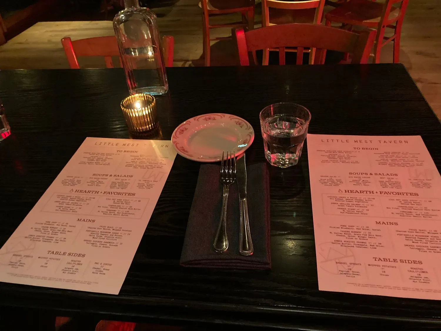 Little West Tavern Menu - Updated October 2025