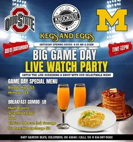 Knockout Pub & Grill Menu | Columbus, OH | Checkle