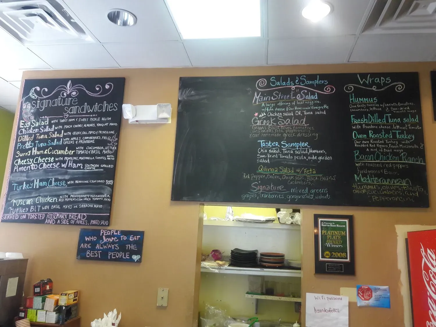 The Lizard Cafe Menu - Updated October 2025