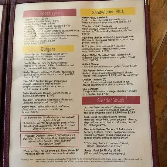 Red Roof Station Menu | Eagle, WI | Checkle