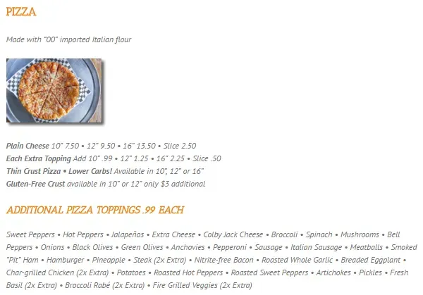 Ron's Original Bar & Grille Menu | Exton, PA | Checkle