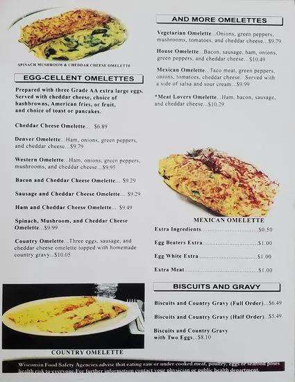 Central Cafe Menu | Marshfield, WI | Checkle