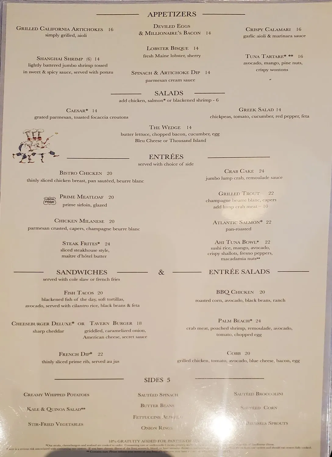 BrickTop's Menu - Updated October 2025