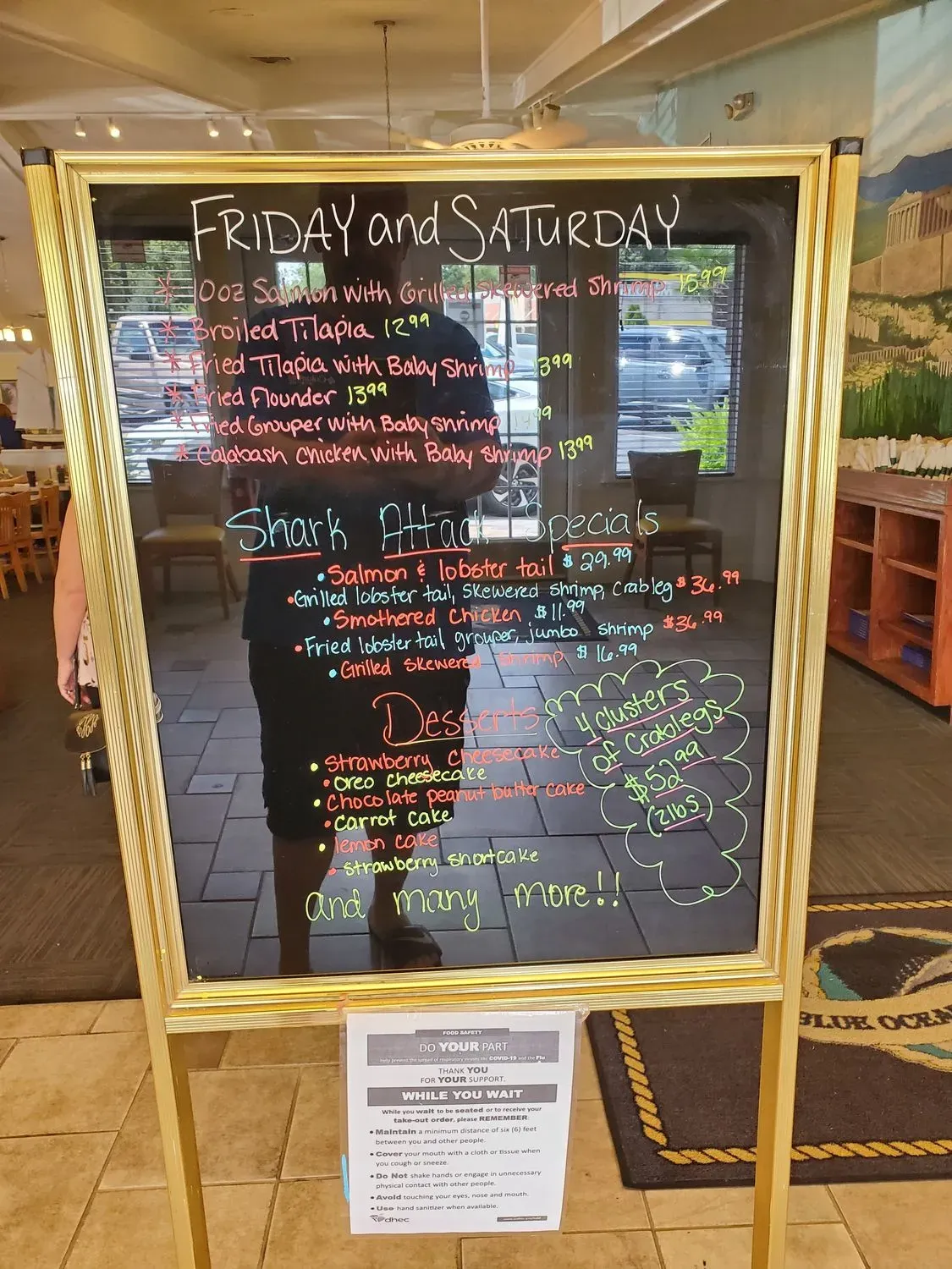 Blue Ocean Seafood Restaurant Menu - Updated October 2025