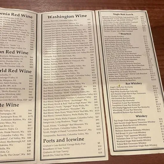 The Melrose Grill Menu | Renton, WA | Checkle