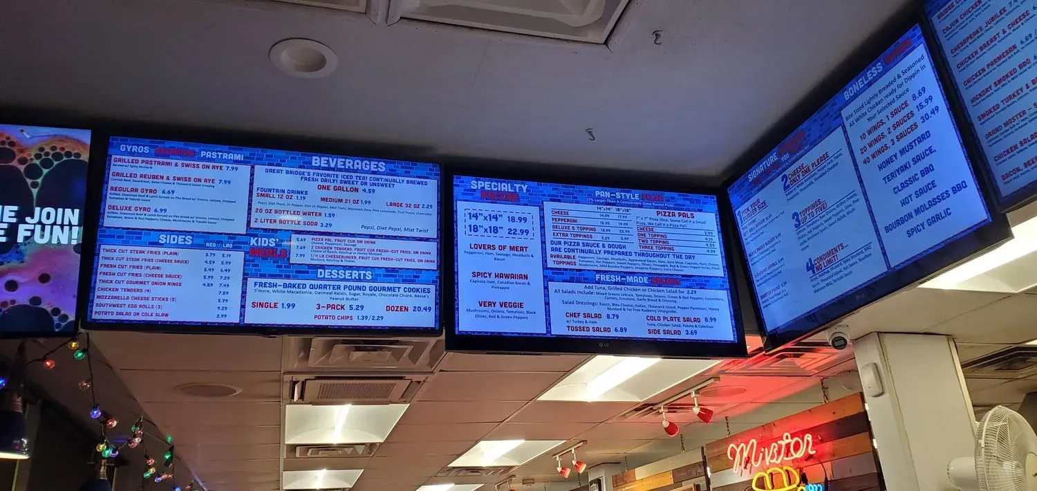 Mister Jim's Menu - Updated October 2025