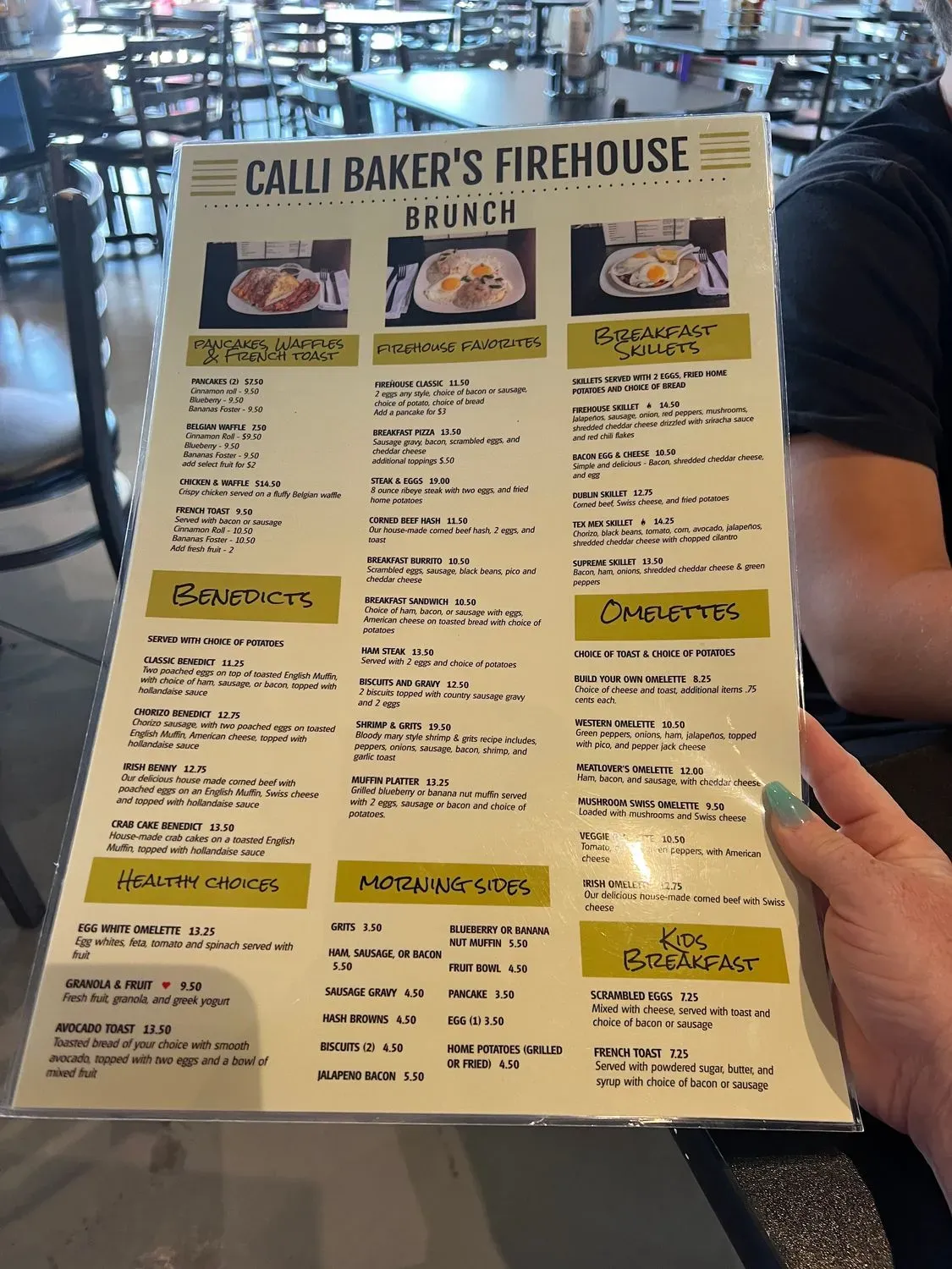 Calli Baker's Firehouse & Grill Menu - Updated October 2025