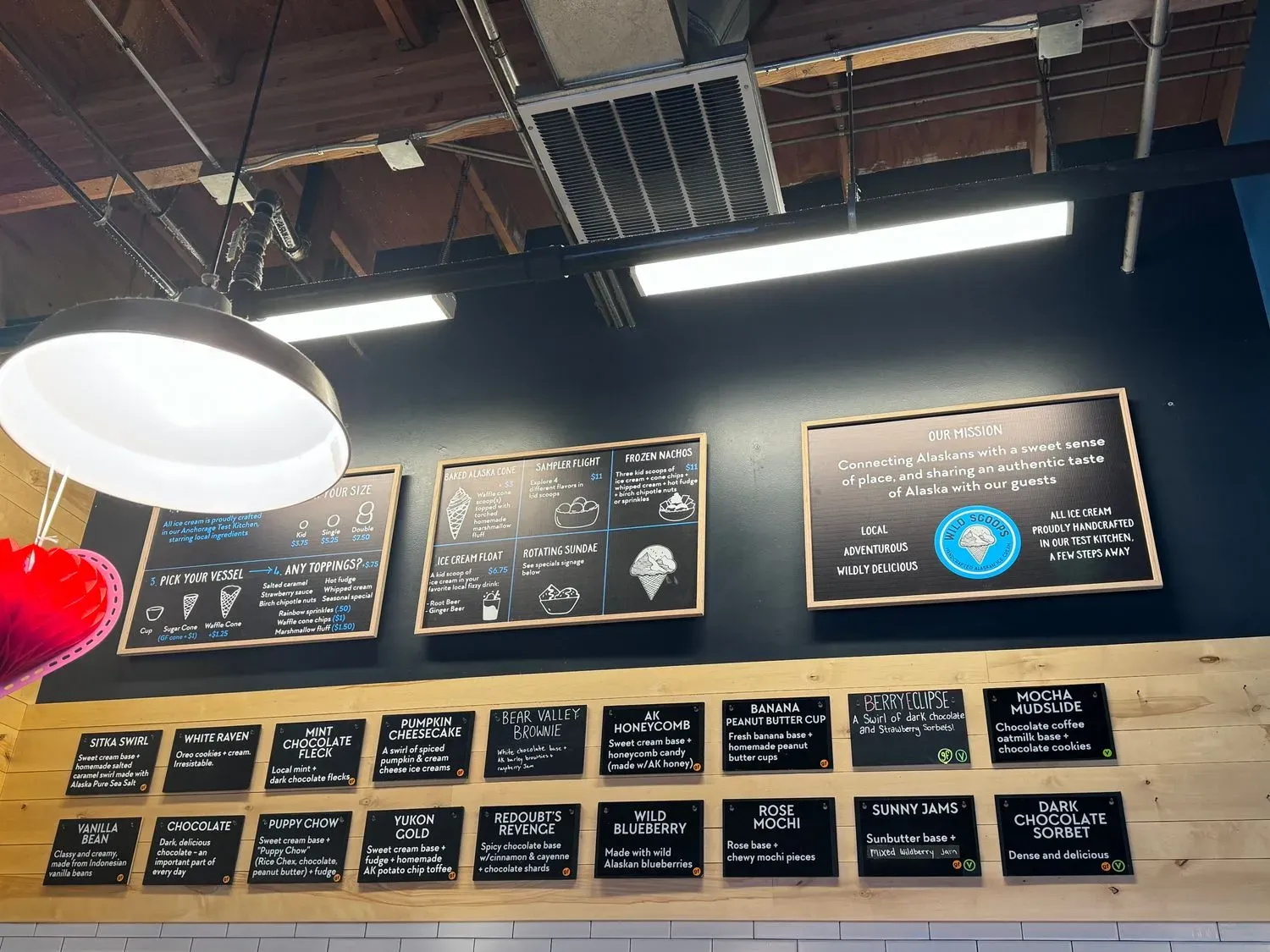 Wild Scoops Menu - Updated October 2025
