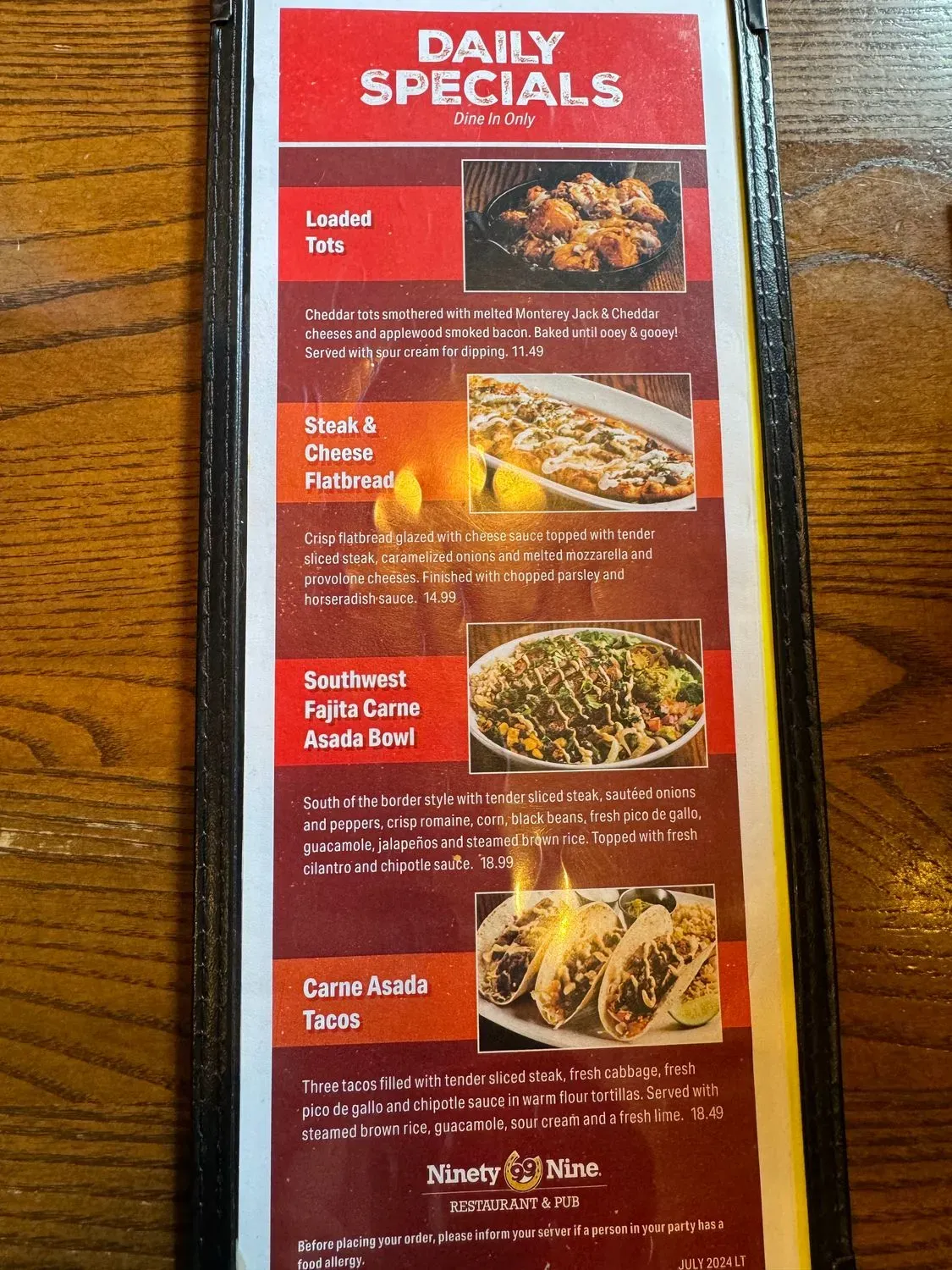 99 Restaurants Menu - Updated September 2025