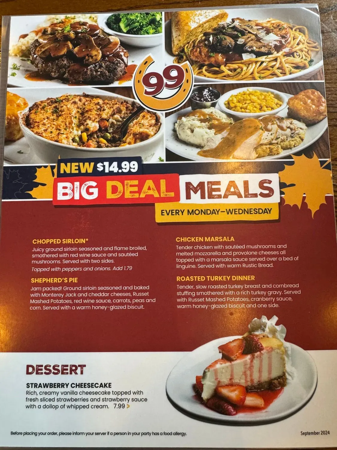 99 Restaurants Menu - Updated October 2025