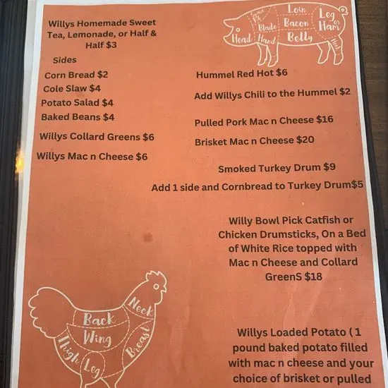 One Eyed Willy's Seafood Shack Menu | Meriden, CT | Checkle