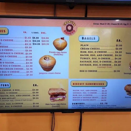 Cronuts donuts Menu | Farmington, AR | Checkle