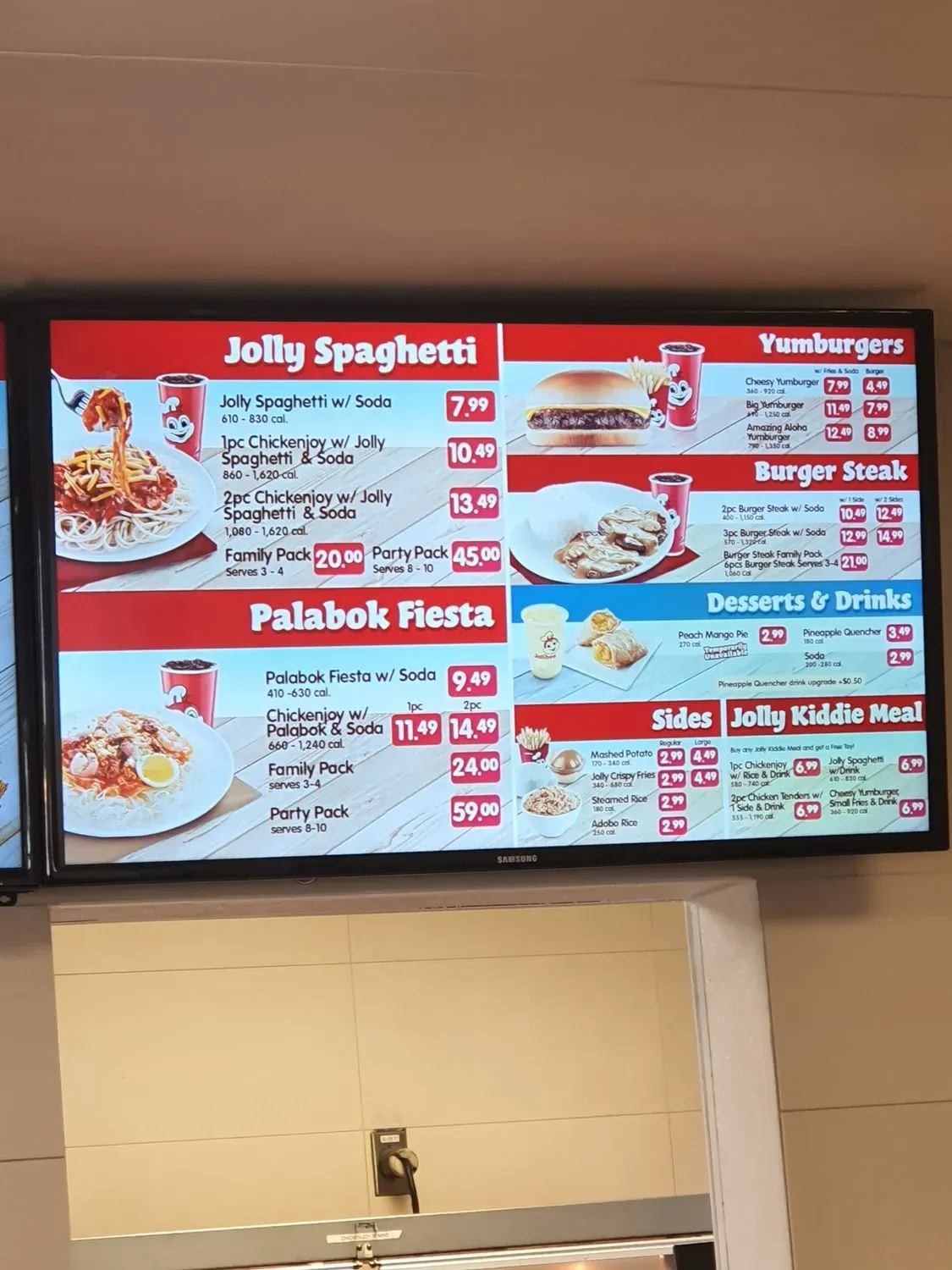 Jollibee Menu - Updated October 2025