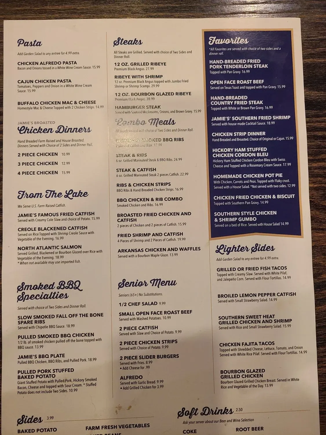 Jamie's Local Flavor Restaurant Menu - Updated October 2025