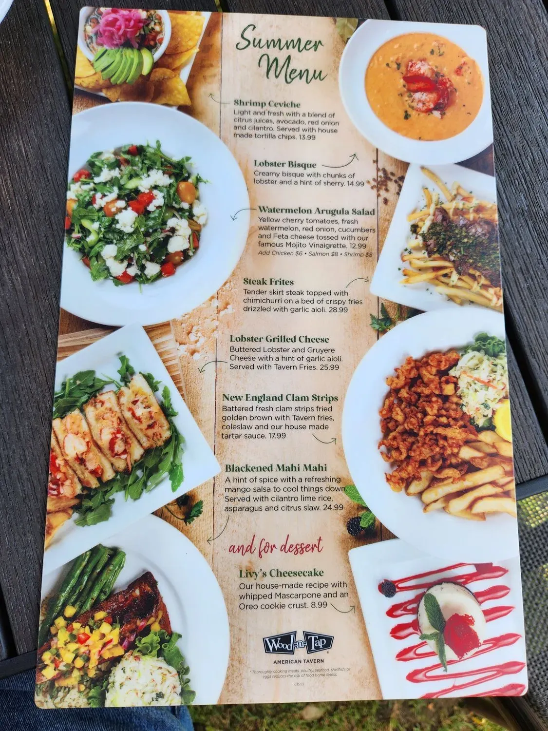 Wood-n-Tap - Farmington Menu - Updated October 2025