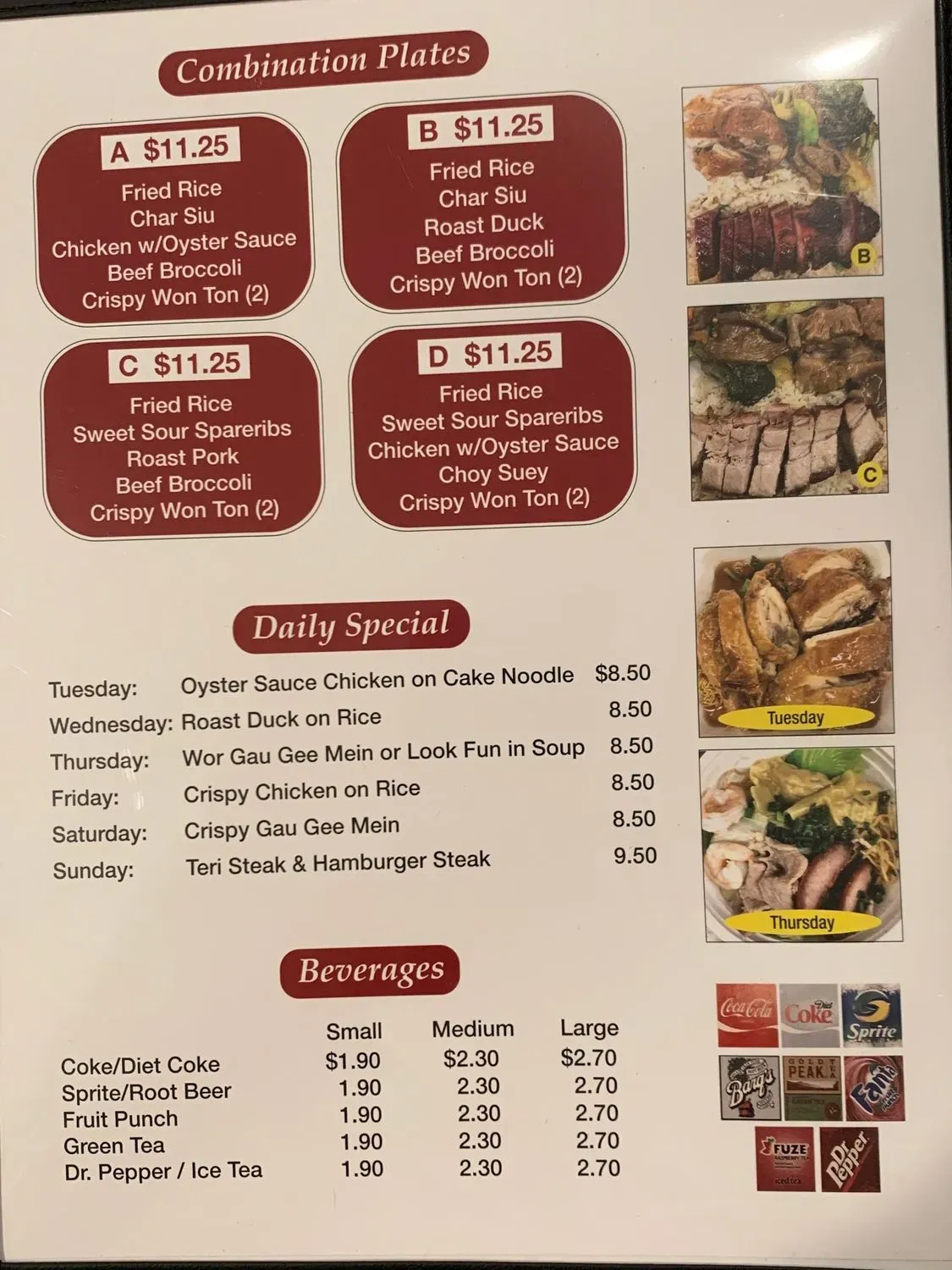 Lagoon Chinese Restaurant Menu - Updated October 2025