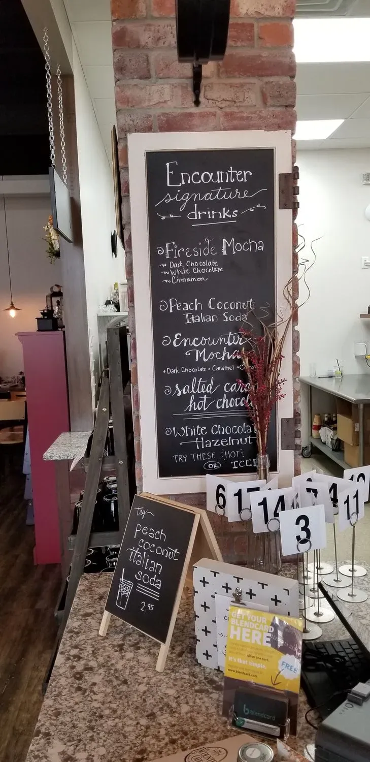 The Encounter Cafe Menu - Updated October 2025