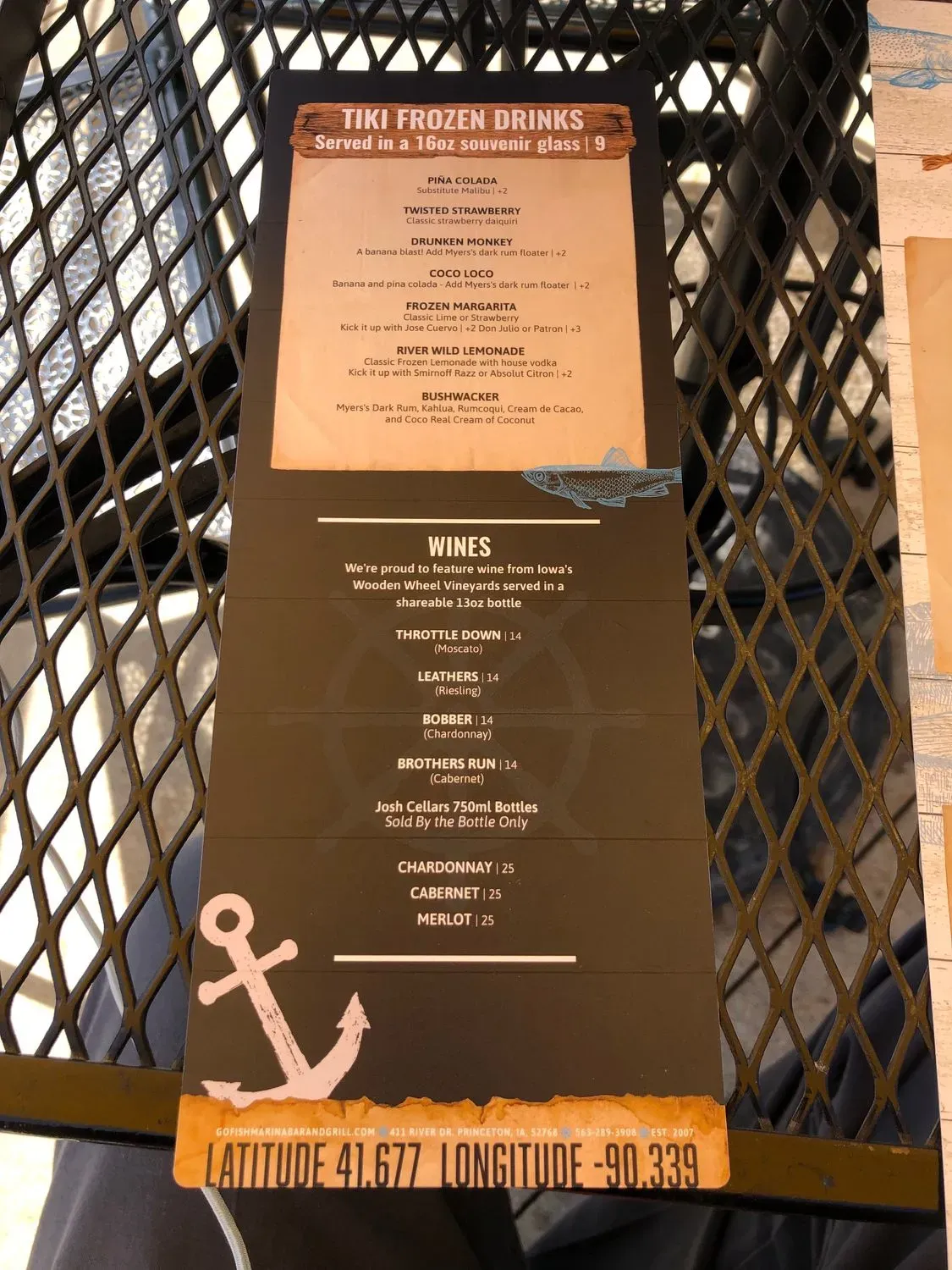 Go Fish Marina Bar & Grill Menu - Updated October 2025